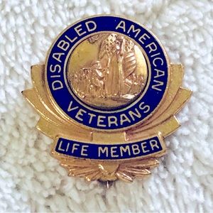 Vintage | Accessories | Vintage Disabled American Veterans Life Member Lapel Pin | Poshmark